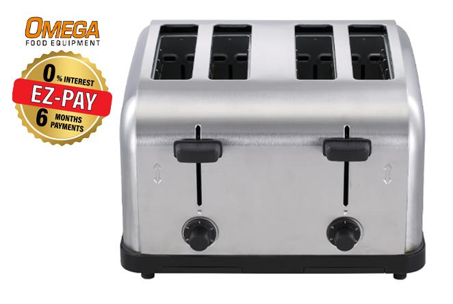 Omega FT-03 4 Slot Pop-up Toaster — Omni Food Equipment