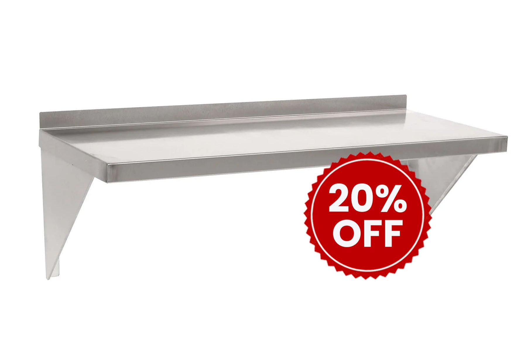 Omega Stainless Steel Wall Shelves 18 gauge - Various Sizes — Omni Food ...