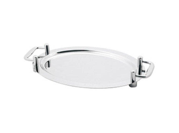 Omega Deluxe Stainless Steel Oval Platter with Handles — Omni Food ...